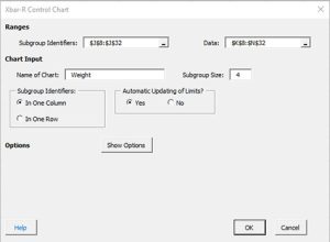 Xbar-R Chart Help – SPC for Excel