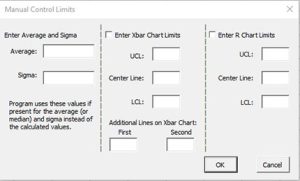 Xbar-R Chart Help – SPC for Excel