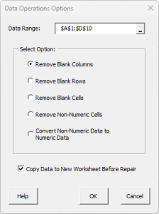 Fix Data Help – SPC for Excel