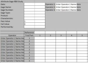 Attribute Gage R&R Help – SPC for Excel