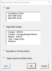 Measurement Systems Analysis Help - SPC for Excel
