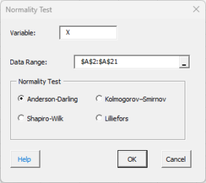 Normal Probability Plot Help - SPC for Excel