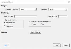 np Chart Help – SPC for Excel
