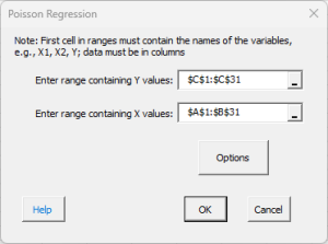 Poisson Regression Help